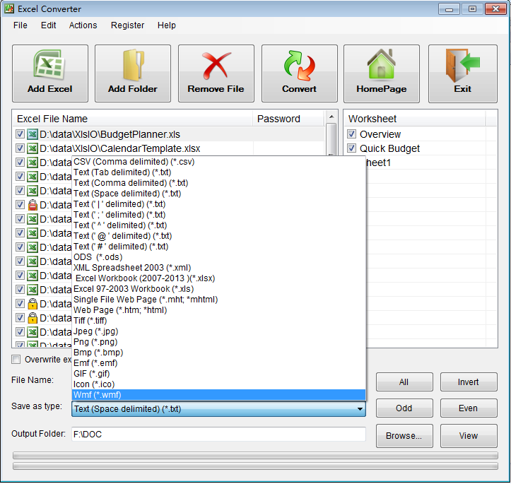 Excel Converter Standaloneinstaller