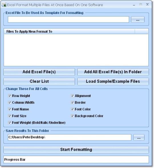 Excel Format Multiple Files At Once Based On One Software 
