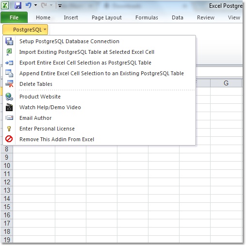 Excel PostgreSQL Import Export Convert Software excel-postgresql-import-export-convert-software