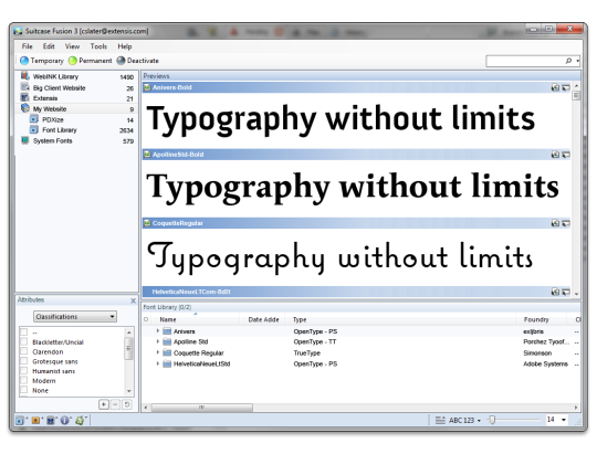 Extensis Suitcase Fusion 3 - standaloneinstaller.com