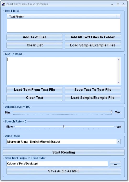 Read Text Files Aloud Software Standaloneinstaller